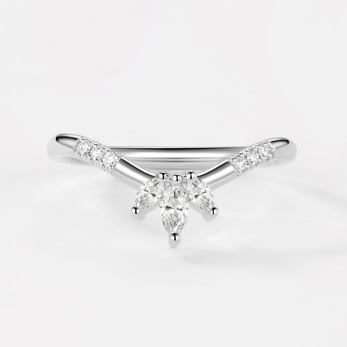 Curved Crown Stacking Wedding Band – Felicegals