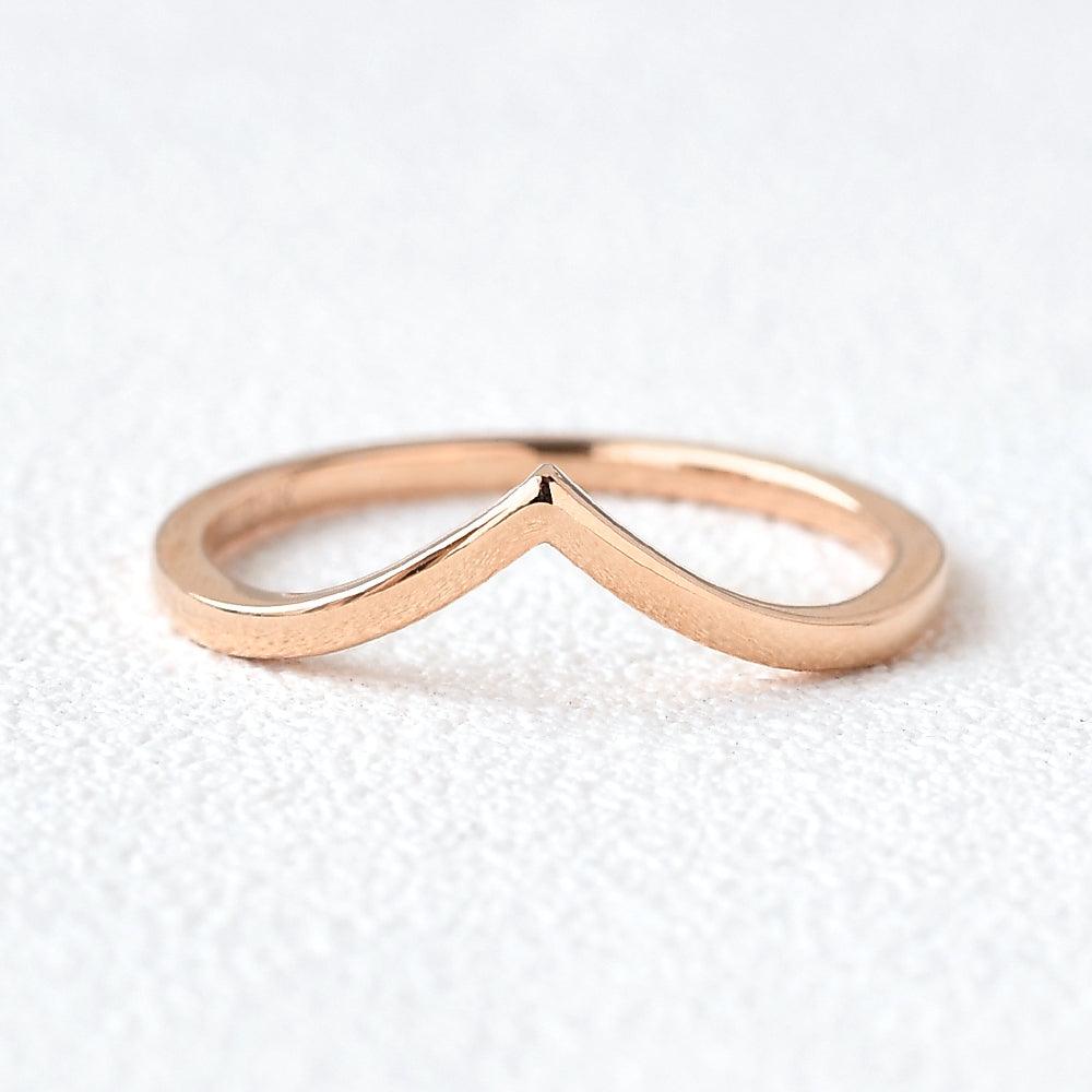 Minimalist Chevron Stacking Ring – Felicegals